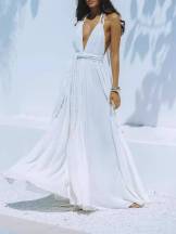 Large Swing Backless Strap Dress – Likemychoice
