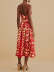 Red Open Back Sleeveless Midi Dress – Likemychoice