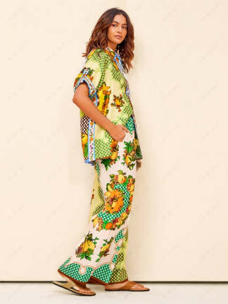 Multicolor Print Lemon Pants – Likemychoice