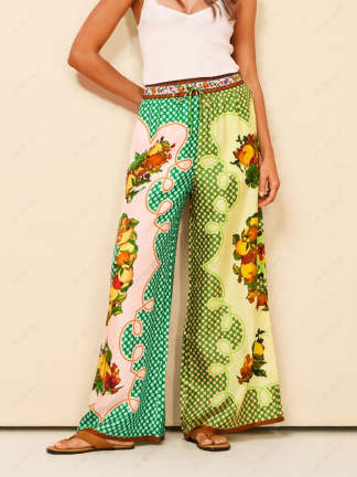 Multicolor Print Lemon Pants – Likemychoice