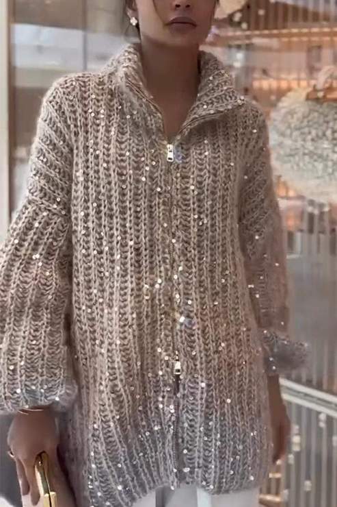 Women's Sparkling Sweater Cardigan – Migyun
