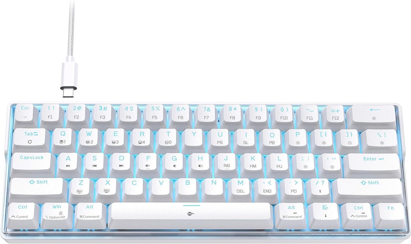 Kemove K61se Snowfox Mechanical Keyboard| 60% Minimal Layout – KEMOVE