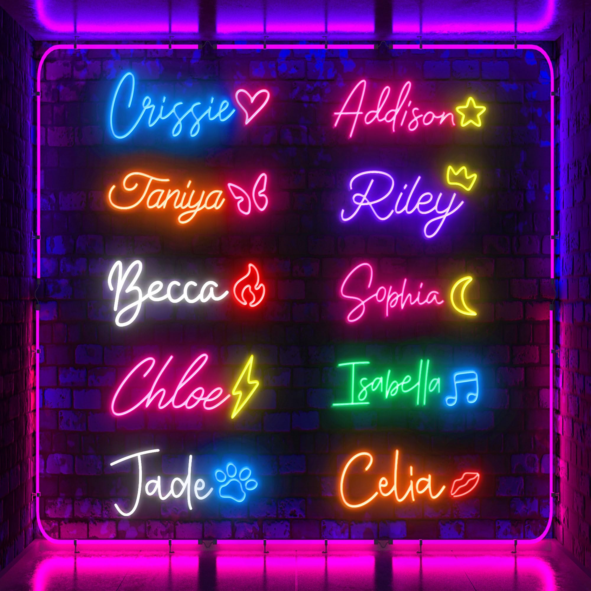 Custom Neon Signs, Neon Sign Customizable for Wall Decor, Custom Kids ...