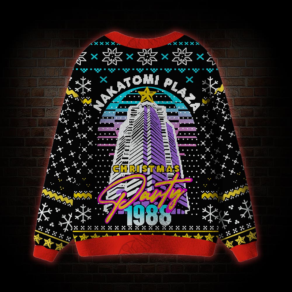 Nakatomi Plaza Christmas Party 1988 Cardigan Sweater – nerdywave