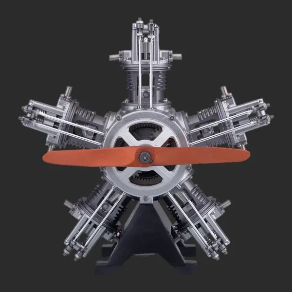 1/6 Scale Full-Metal Five-Cylinder Radial Engine Model Kit – Eagledigi