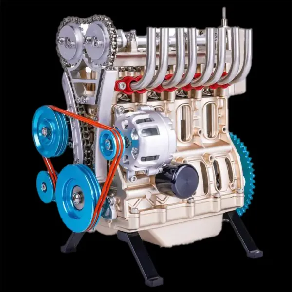 1/10 Full-Metal Inline Four-Cylinder Engine Assembly Model Kit – Eagledigi