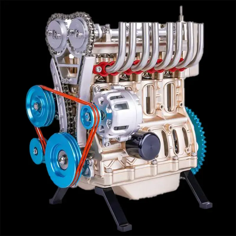 1/10 Full-Metal Inline Four-Cylinder Engine Assembly Model Kit – Eagledigi