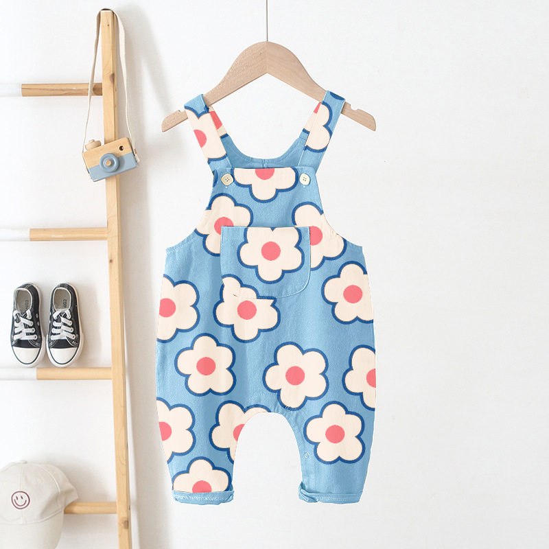 Baby Toddler Colorful Flower Overalls