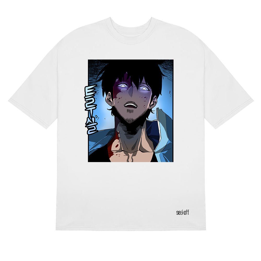 Solo Leveling Awakening T-Shirt - Intense Anime Graphic Design – ANYTIMEY