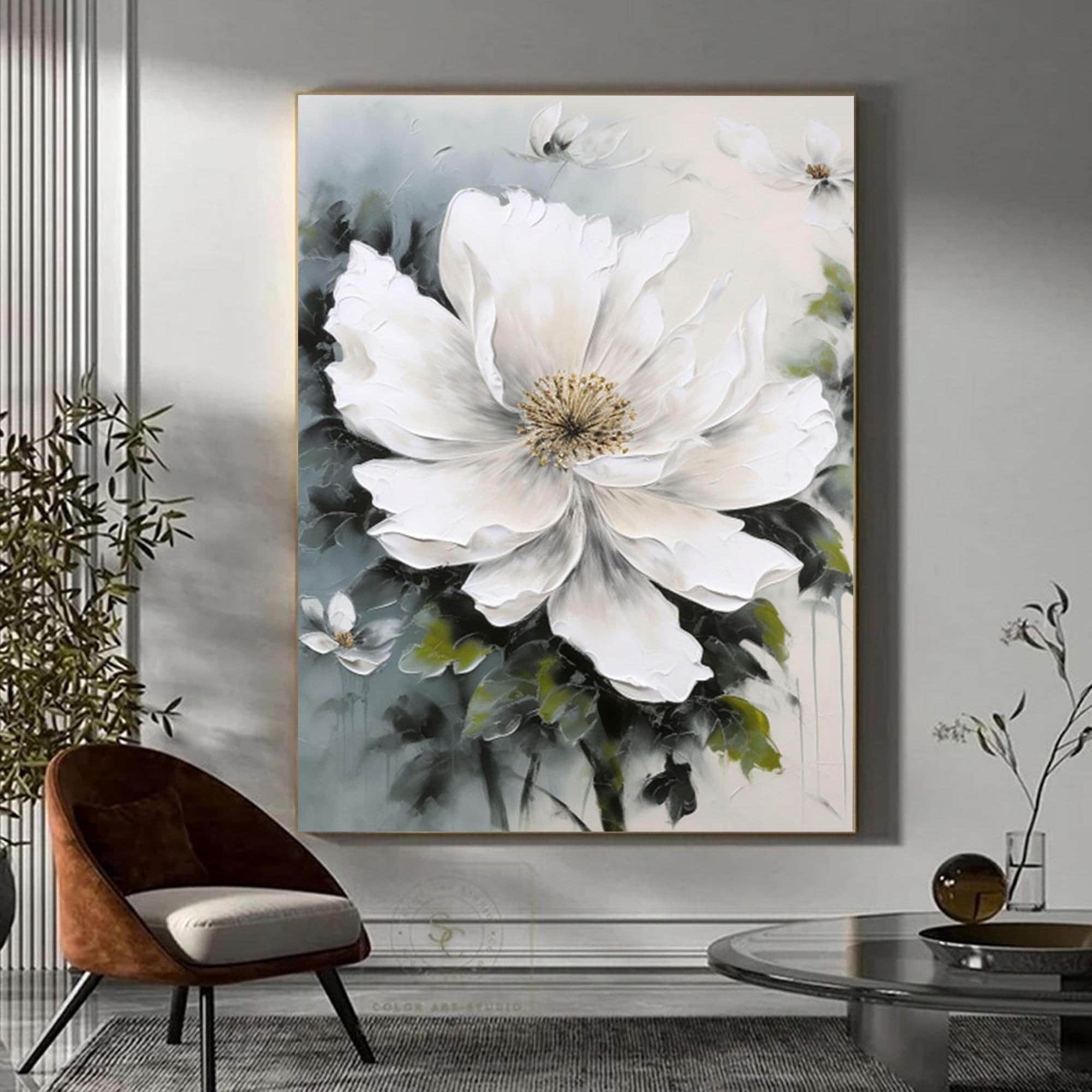 White Texture Flower