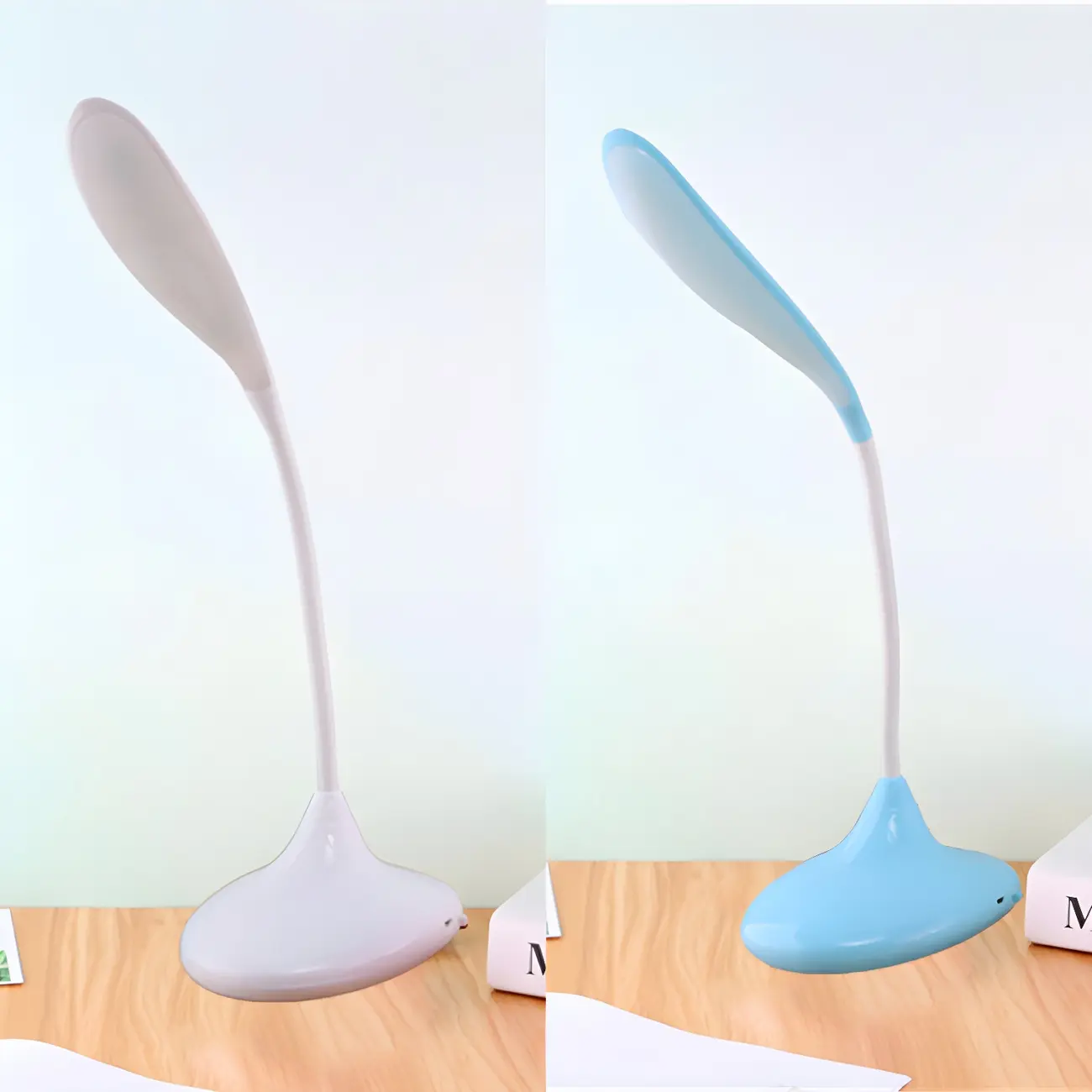 Modern Gooseneck LED Plastic Desk Lamp for Study Room - HomeyFad – HOMEYFAD