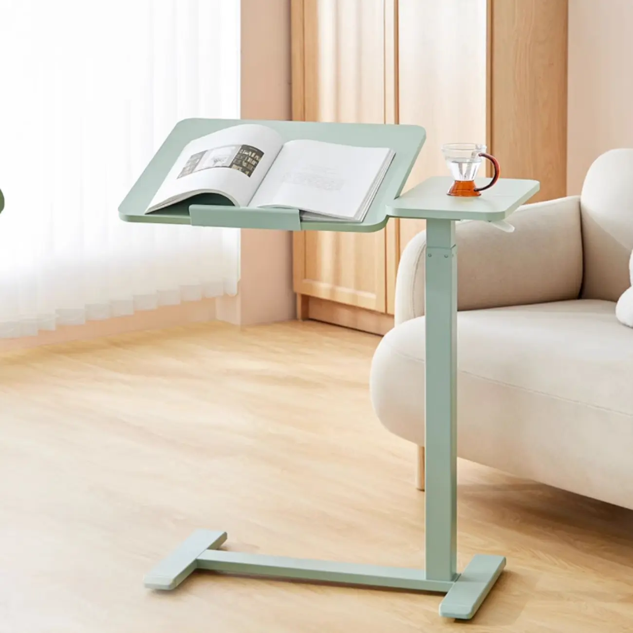Flip-Up Top Green Adjustable Height Reading Desk | HomeyFad