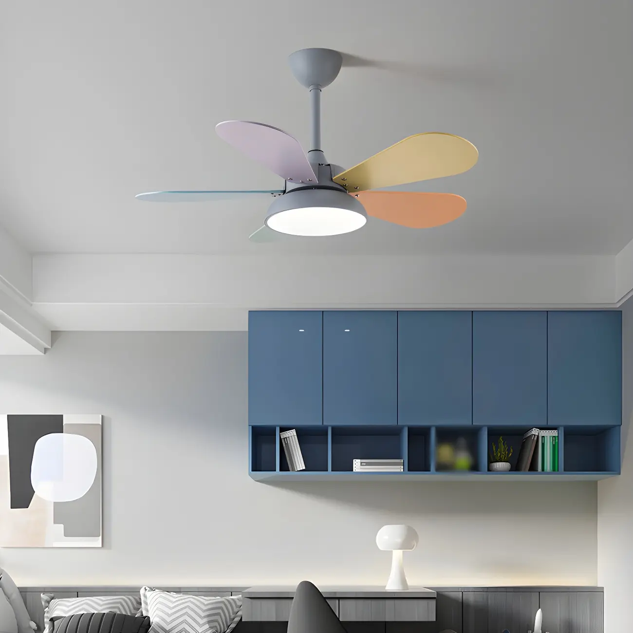 Classic Kids Reversible Ceiling Fan with LED Light & Remote | HomeyFad