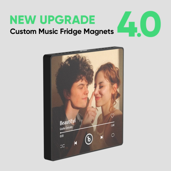 Custom Music And Photo Fridge Magnet FridgeBeats Pro Supports Bluetoot