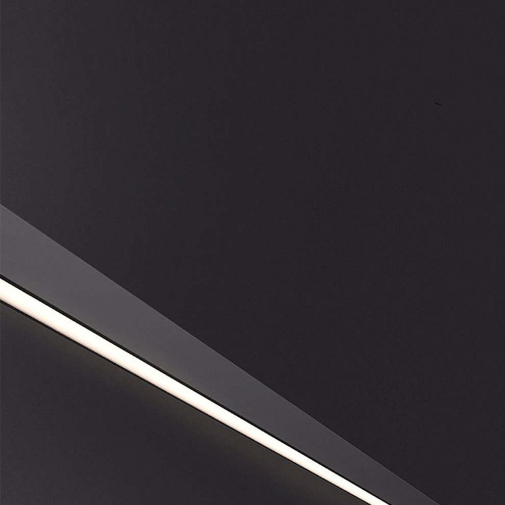 Schlank Linear Wandlampe Schwarz, Wohnzimmer/Innen, Metall | Las Sola ...