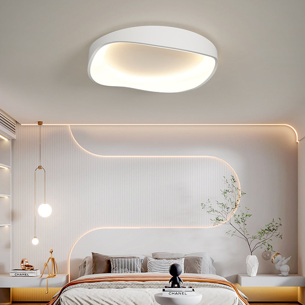 Modern Flush Mount Ceiling Light Living Room White Las Sola Las Sola UK