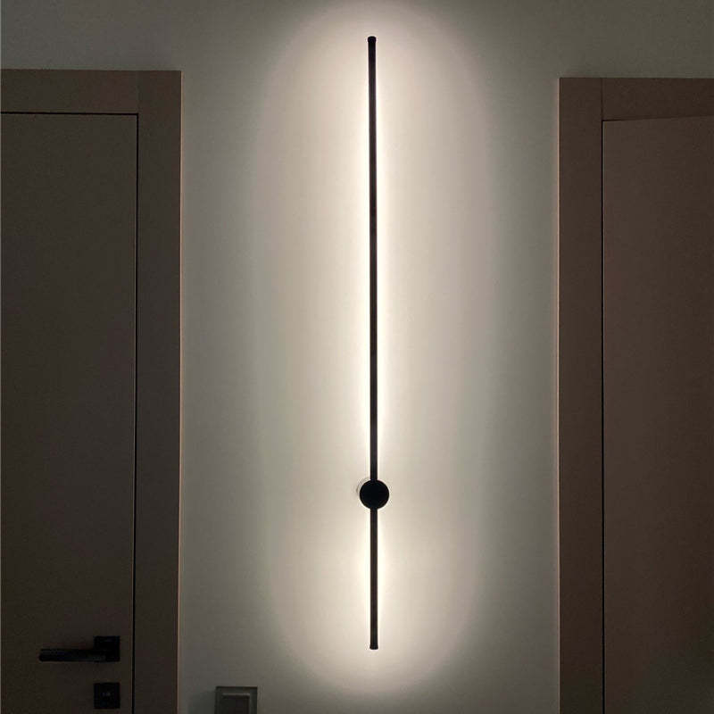Minimalist Rotatable Linear Outdoor Wall Lamp Black | Las Sola
