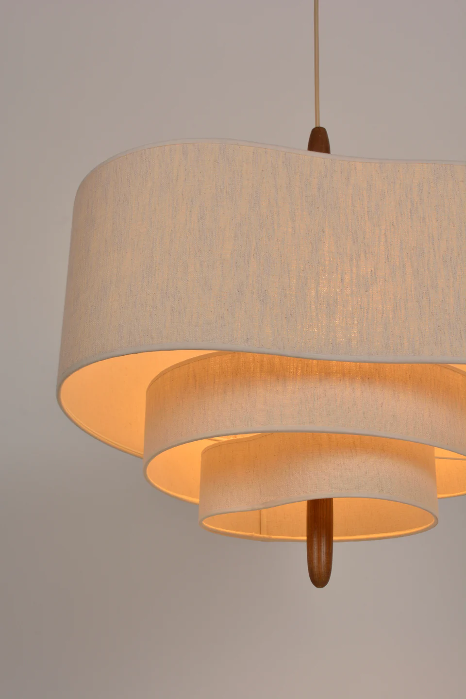 Modern Pebble Fabric Pendant Light Bedroom Dining Room | Las Sola
