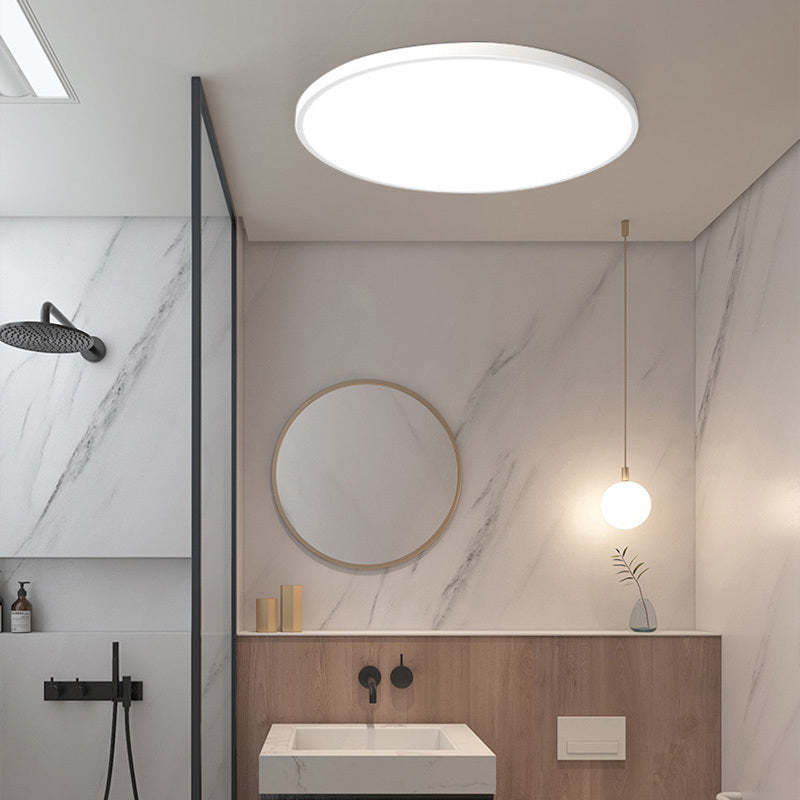 Round Bathroom Led Ceiling Light , Black/White | Las Sola