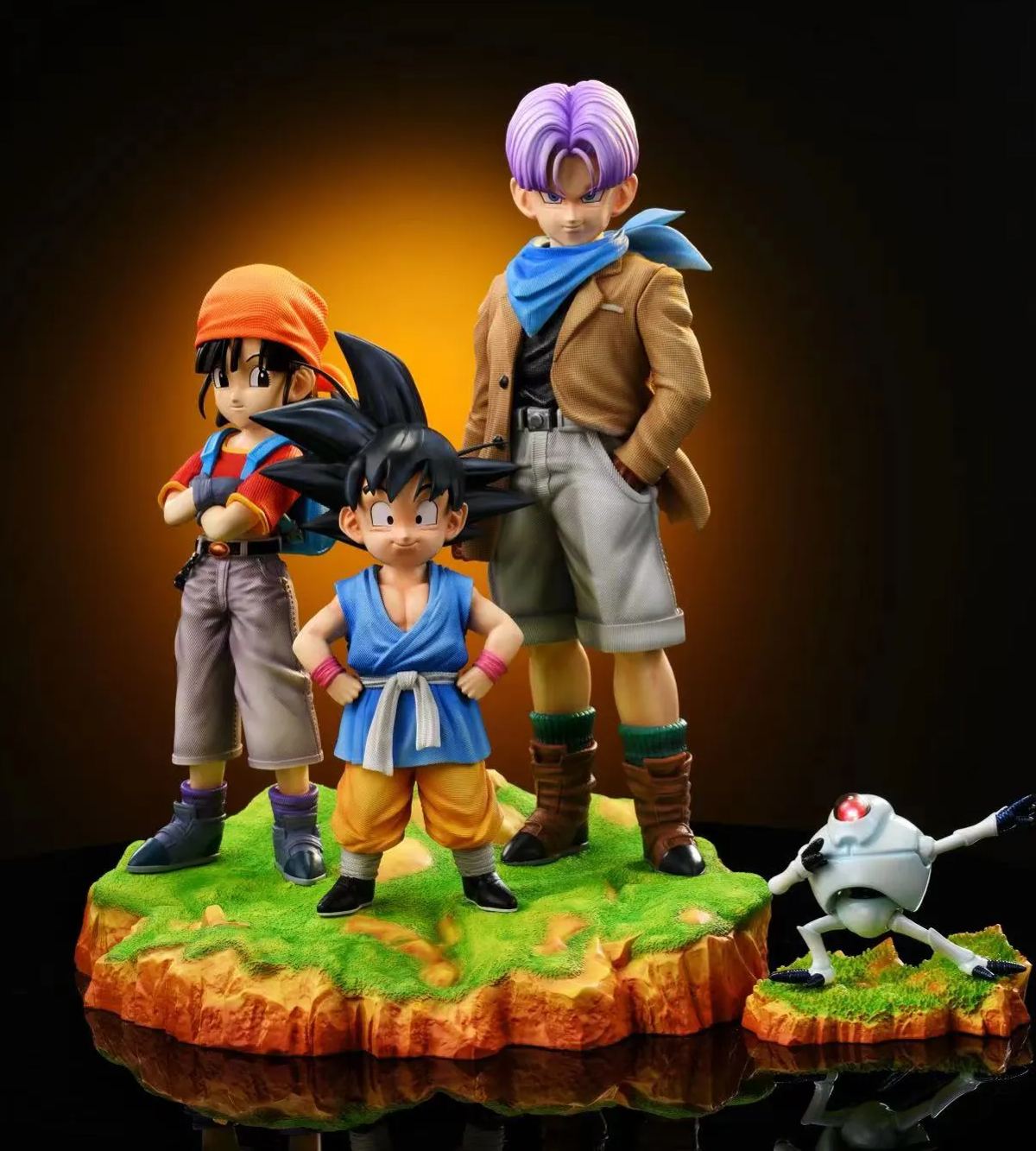 Dragon Ball GT trio Son Goku Pan Trunks Statue GK-Kylin Studio Pre-sal