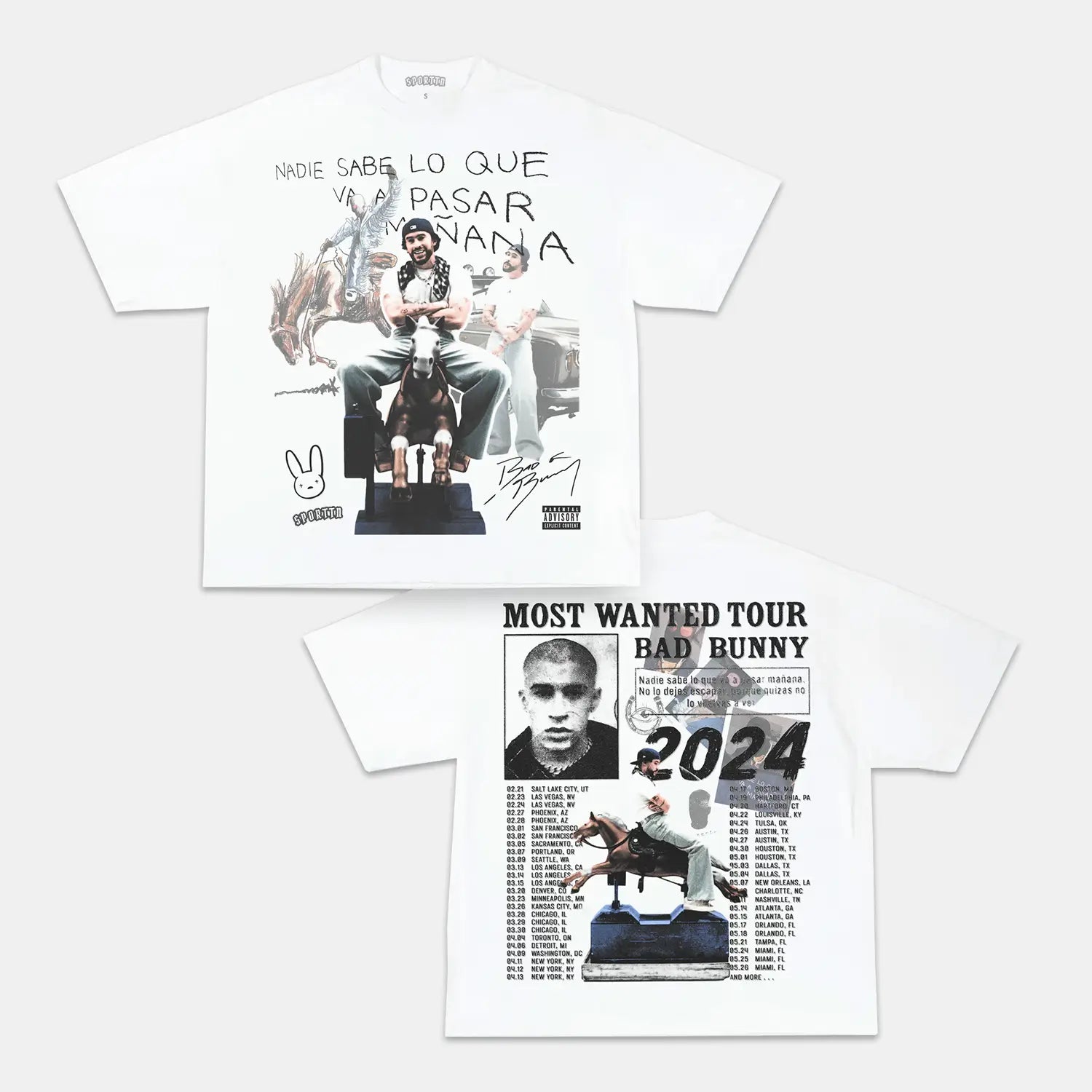 BAD BUNNY MOST WANTED TOUR TEE – Style-your