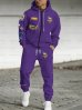 (Fleece-Lined Zip-up Hoodie) Minnesota Vikings Zip-up Hoodie & Pants 2 ...