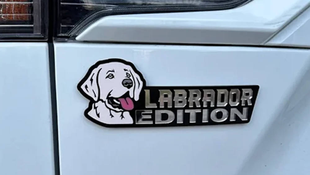 Labrador Car Badge Laser Cutting Car Emblem CE171 – Natiero