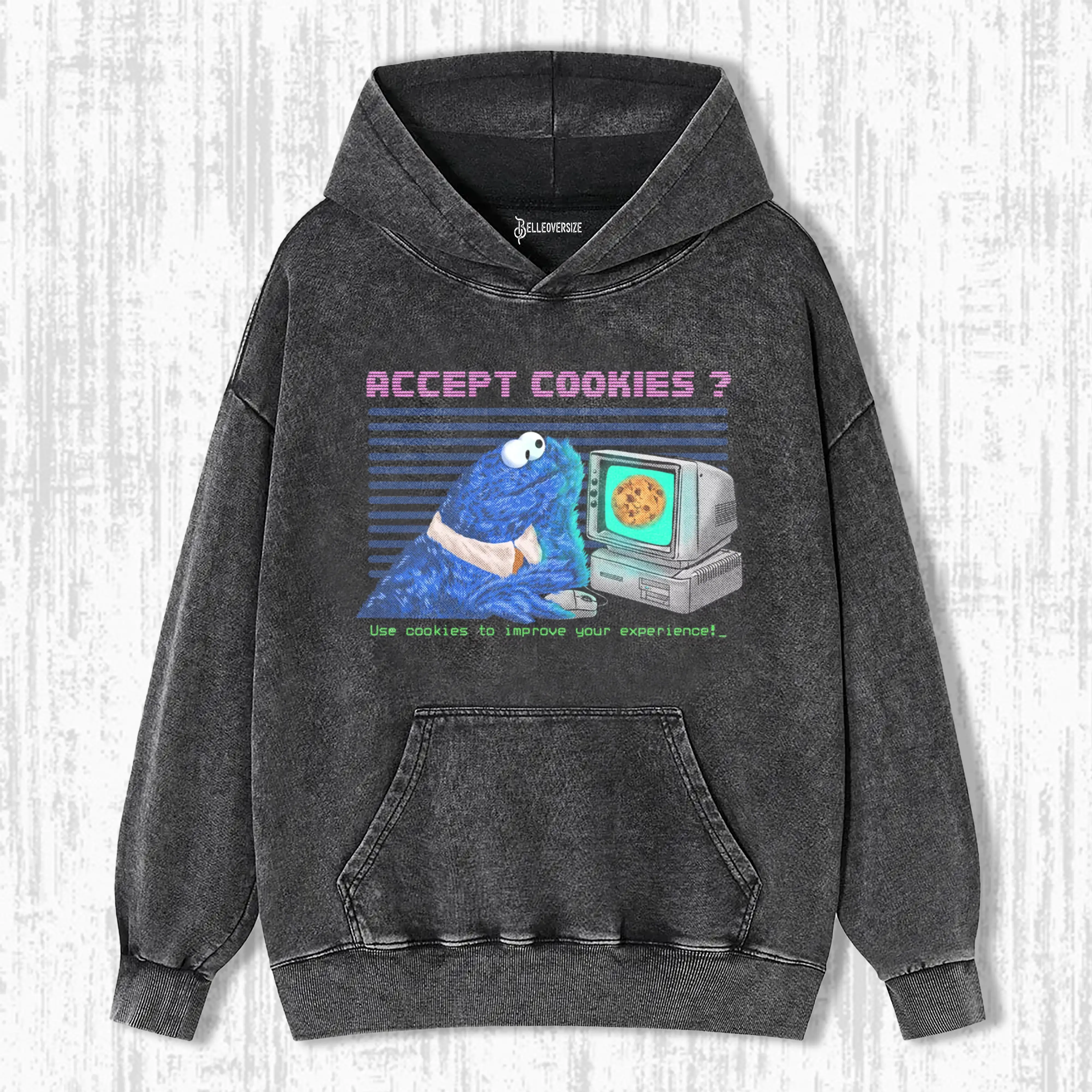ACCEPT COOKIES？HOODIE – belleoversize