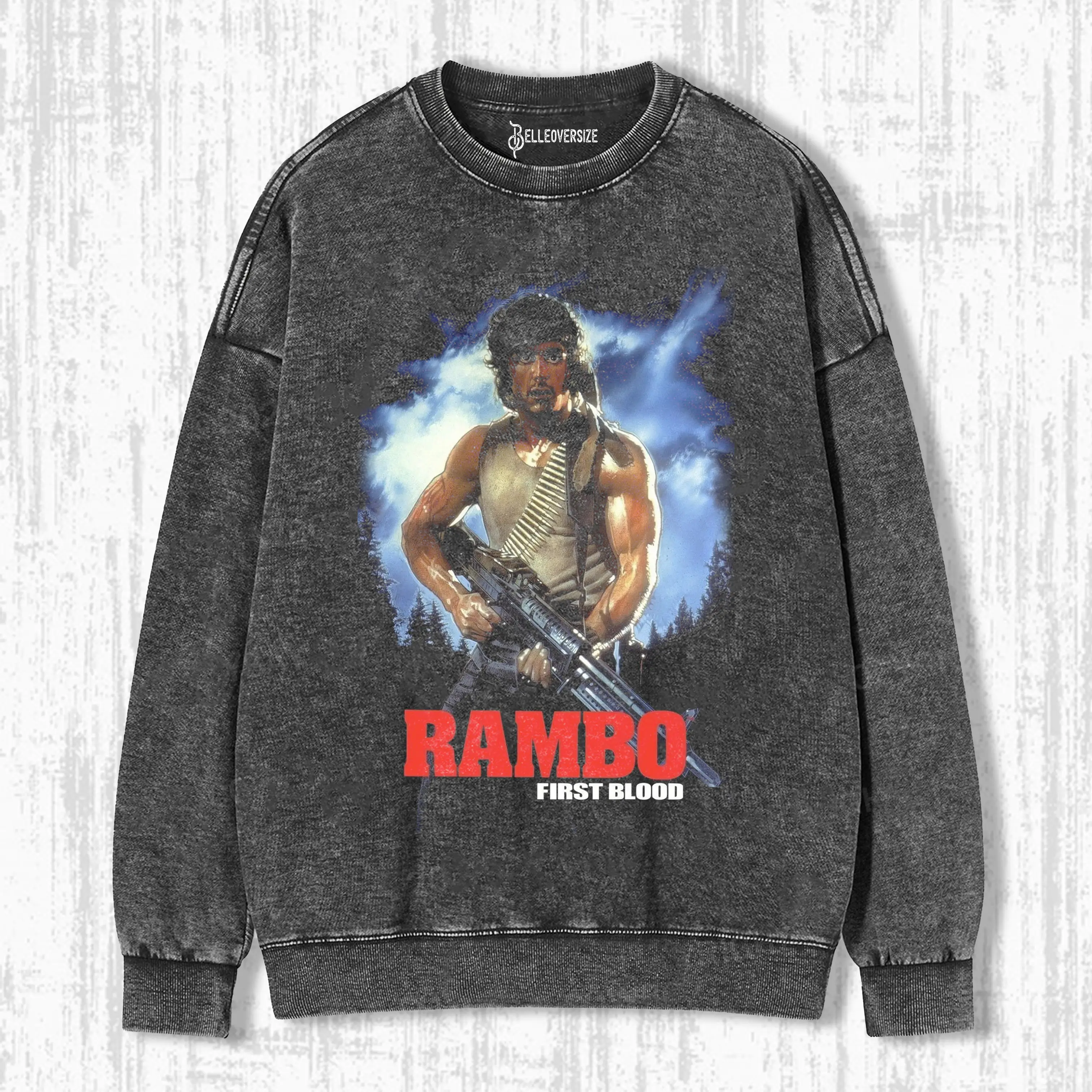 RAMBO FIRST BLOOD SWEATSHIRTS – belleoversize