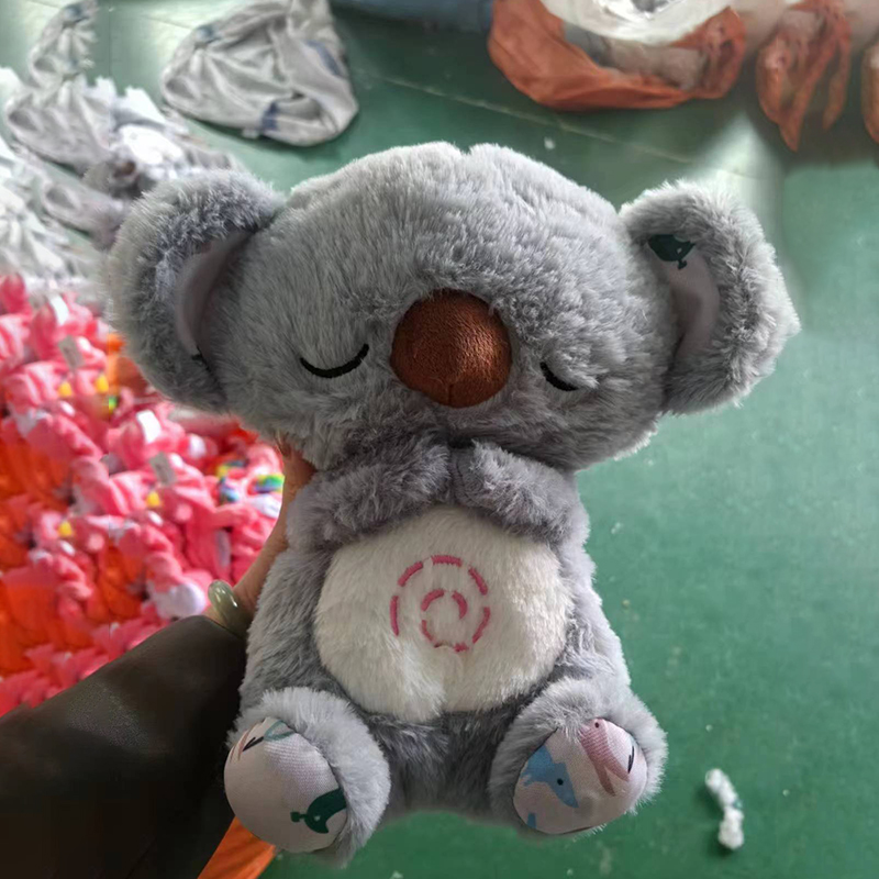 Portable Plush Sound Machine with Music Lights & Breathing Motion ...