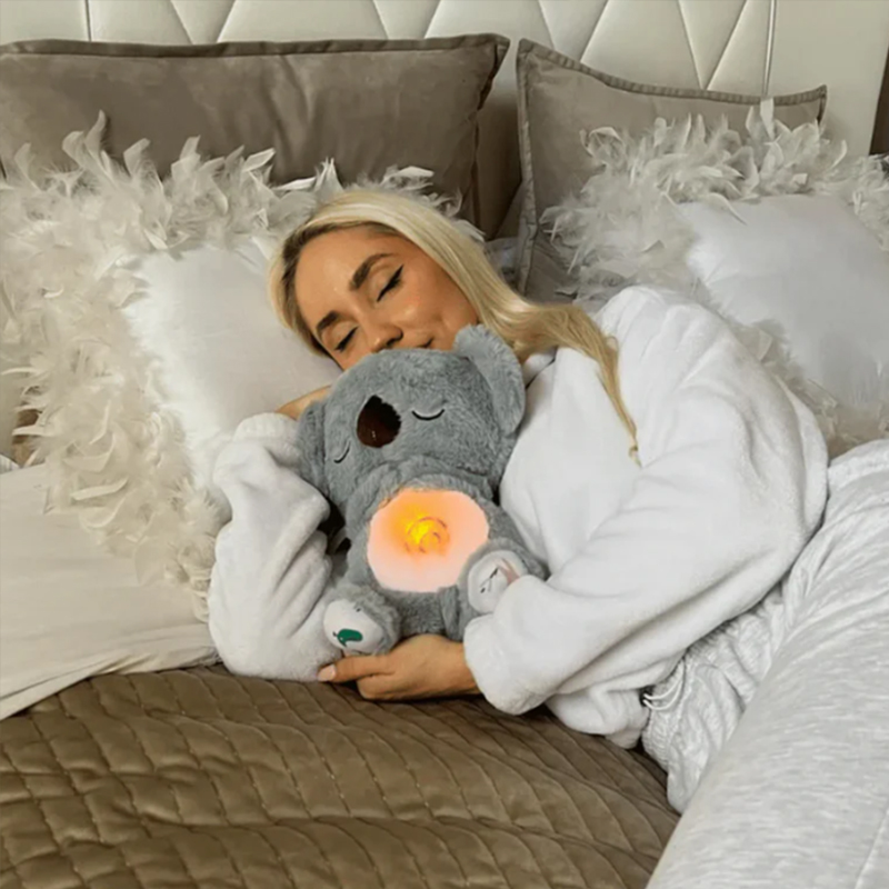 Portable Plush Sound Machine with Music Lights & Breathing Motion ...