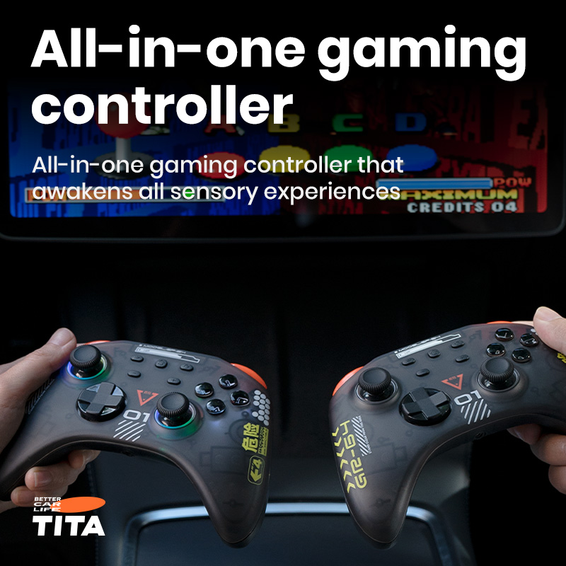 TPARTS Wireless Game Controller for Tesla Model 3/Y/S/X, Multi-Device