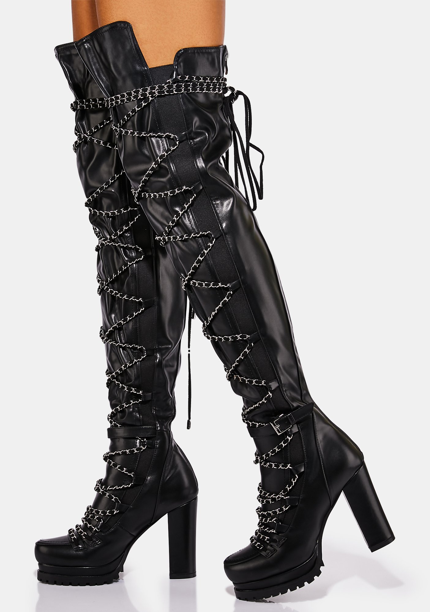 Baddest In The Room Platform Boots – LOUWARE