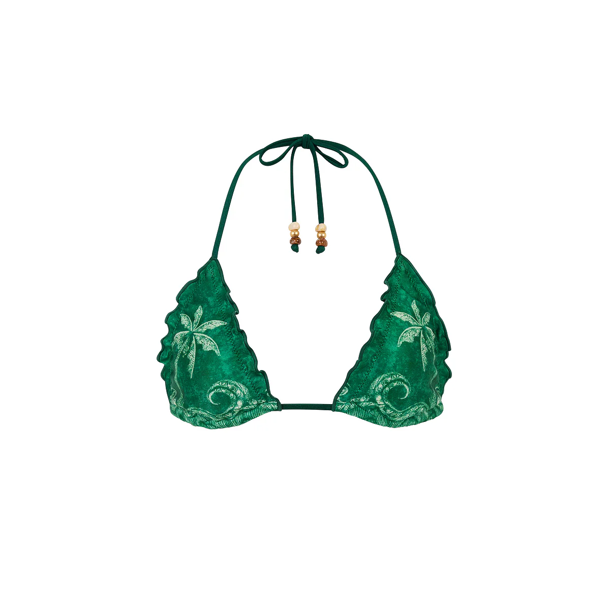 Lettuce Edge Bralette Bikini Top - Palm Tides – LOUWARE