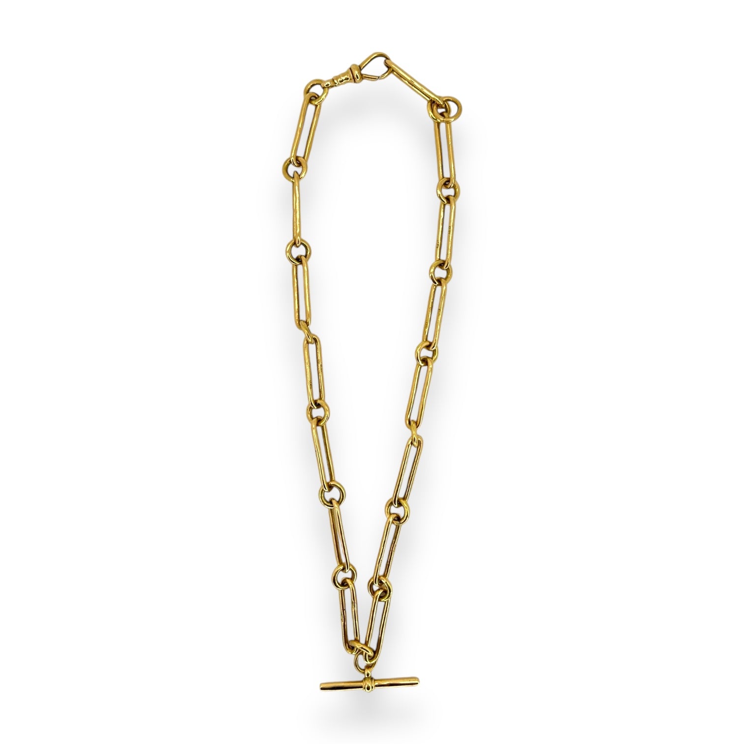 ANTIQUE 18K GOLD TROMBONE LINK ALBERT CHAIN – Ballistic Armor Co Pro