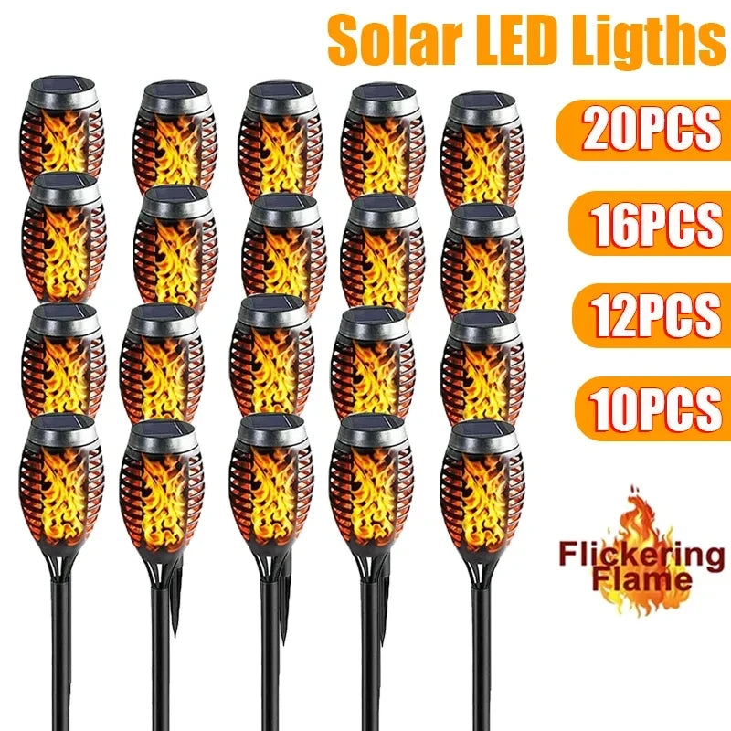 12 LED Solar Flame Torch Light Flickering Light – Ballistic Armor Co Pro