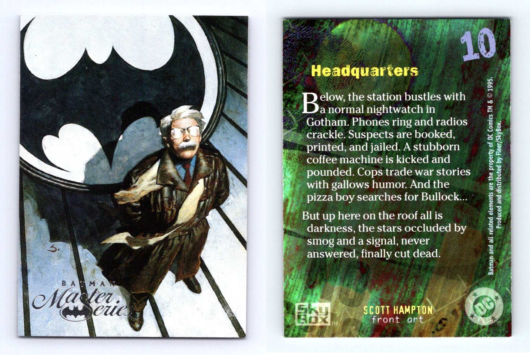 Headquarters #10 Batman Master Series 1995 Skybox Trading Card ...