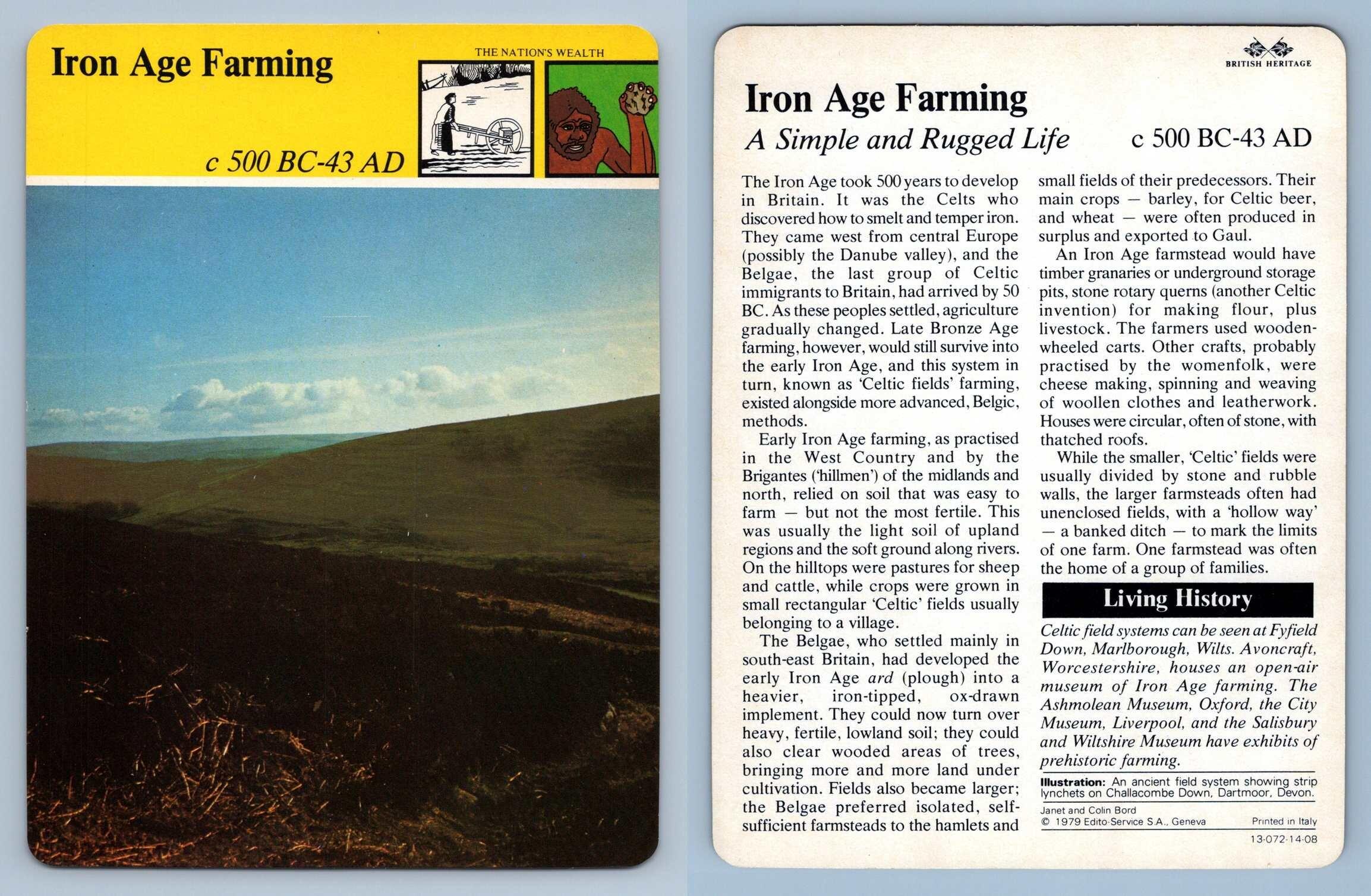 Iron Age Farming - Wealth - British Heritage Edito-Service SA 1979 Car ...