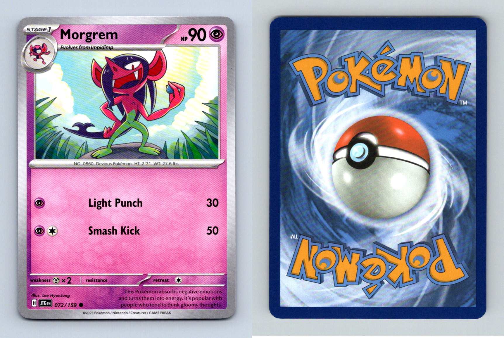 Morgrem #072/159 SV Journey Together Common Pokemon 2025 TCG Card ...