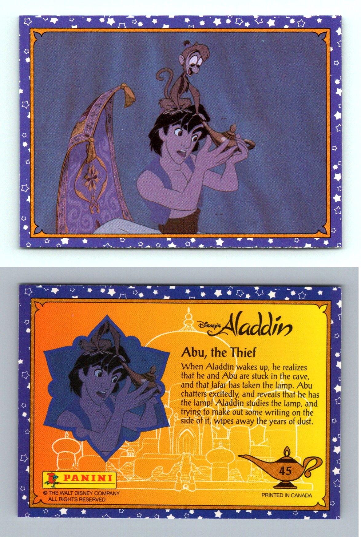 Abu, The Thief #45 Disney's Aladdin 1993 Panini Trading Card ...