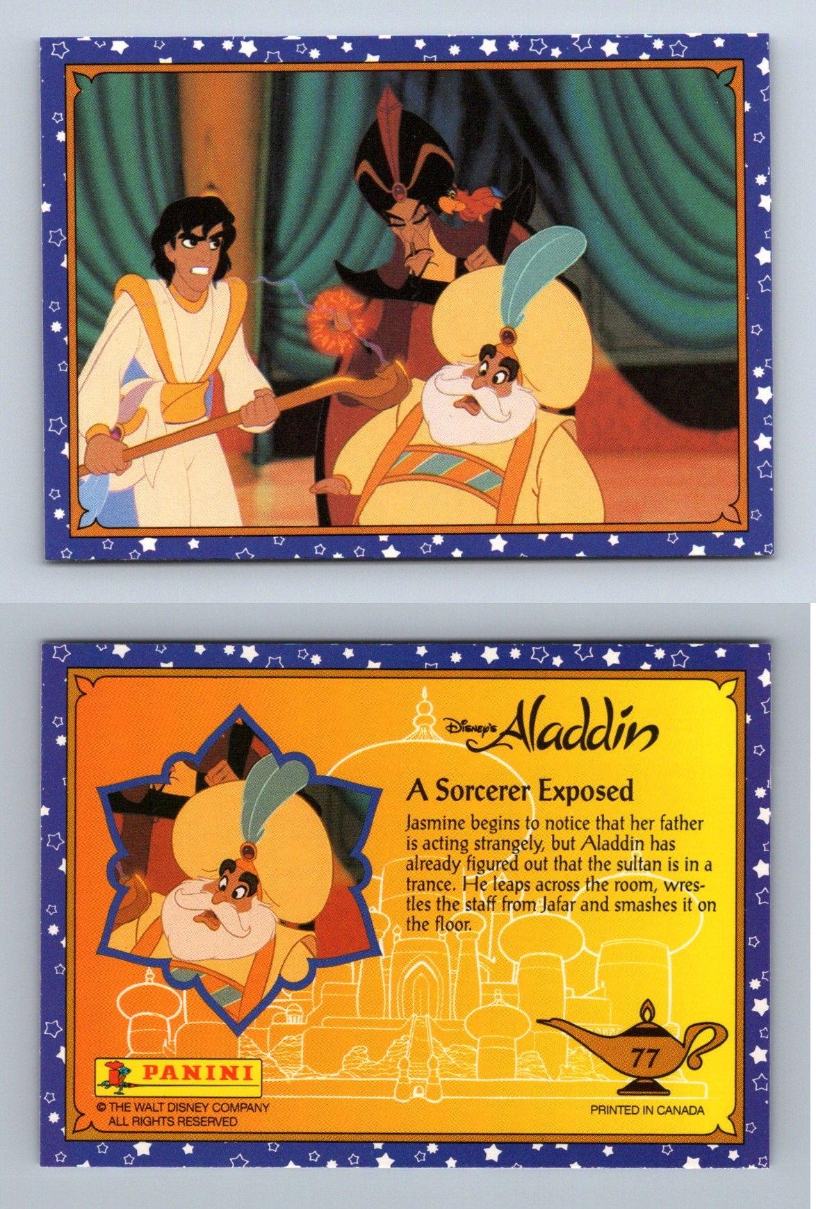 A Sorcerer Exposed #77 Disney's Aladdin 1993 Panini Trading Card ...