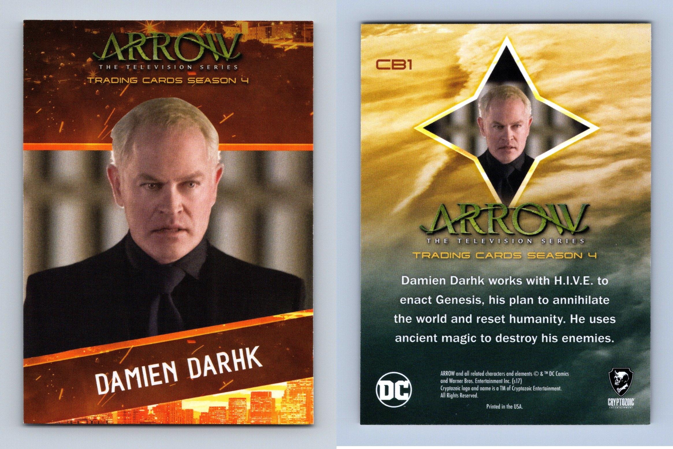 Damien Darhk #CB1 Arrow Season 4 Character Bios Cryptozoic Trading Car ...
