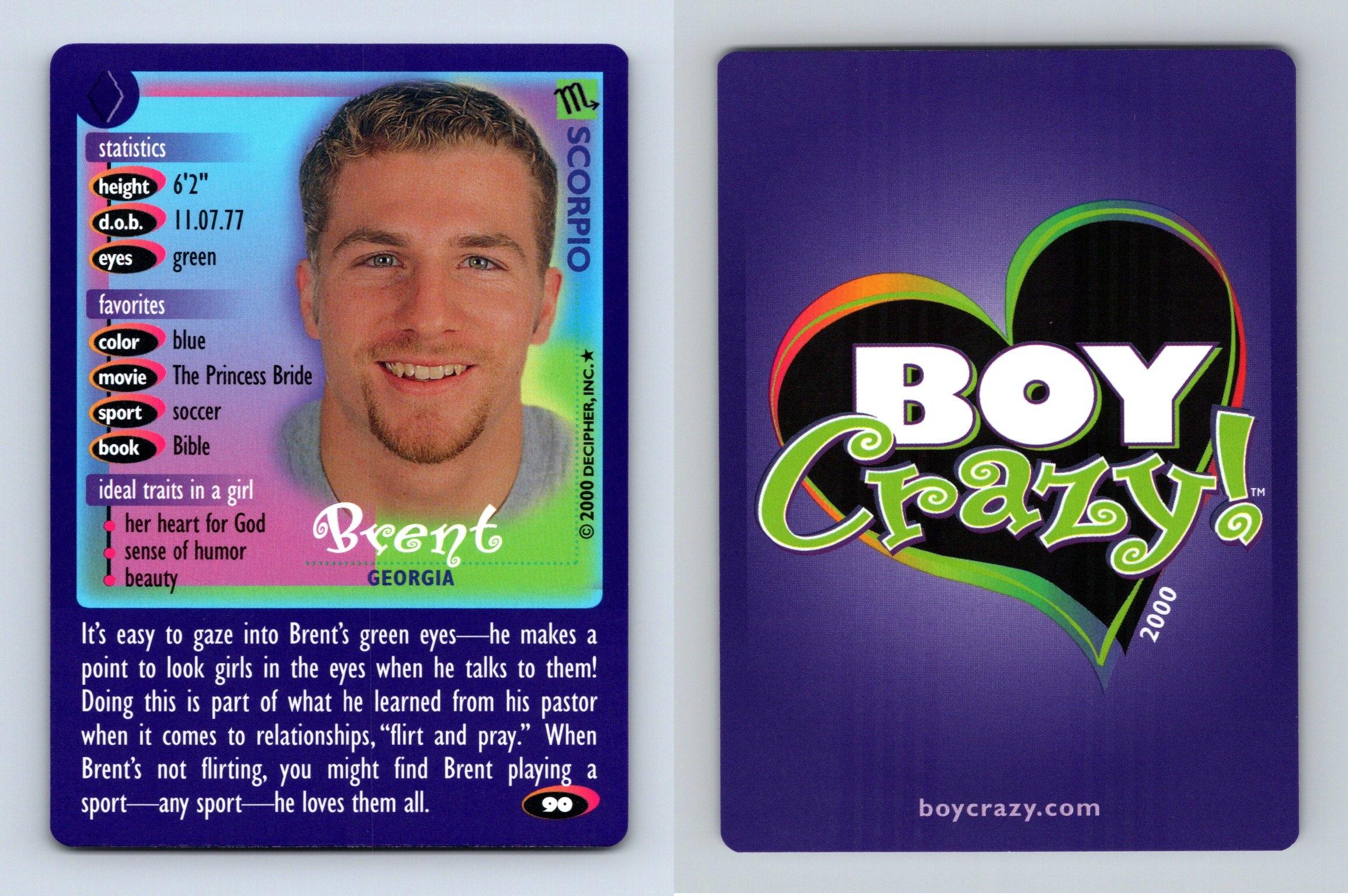 Brent #90 Boy Crazy 2000 Decipher CCG Trading Card – Breakoutcards