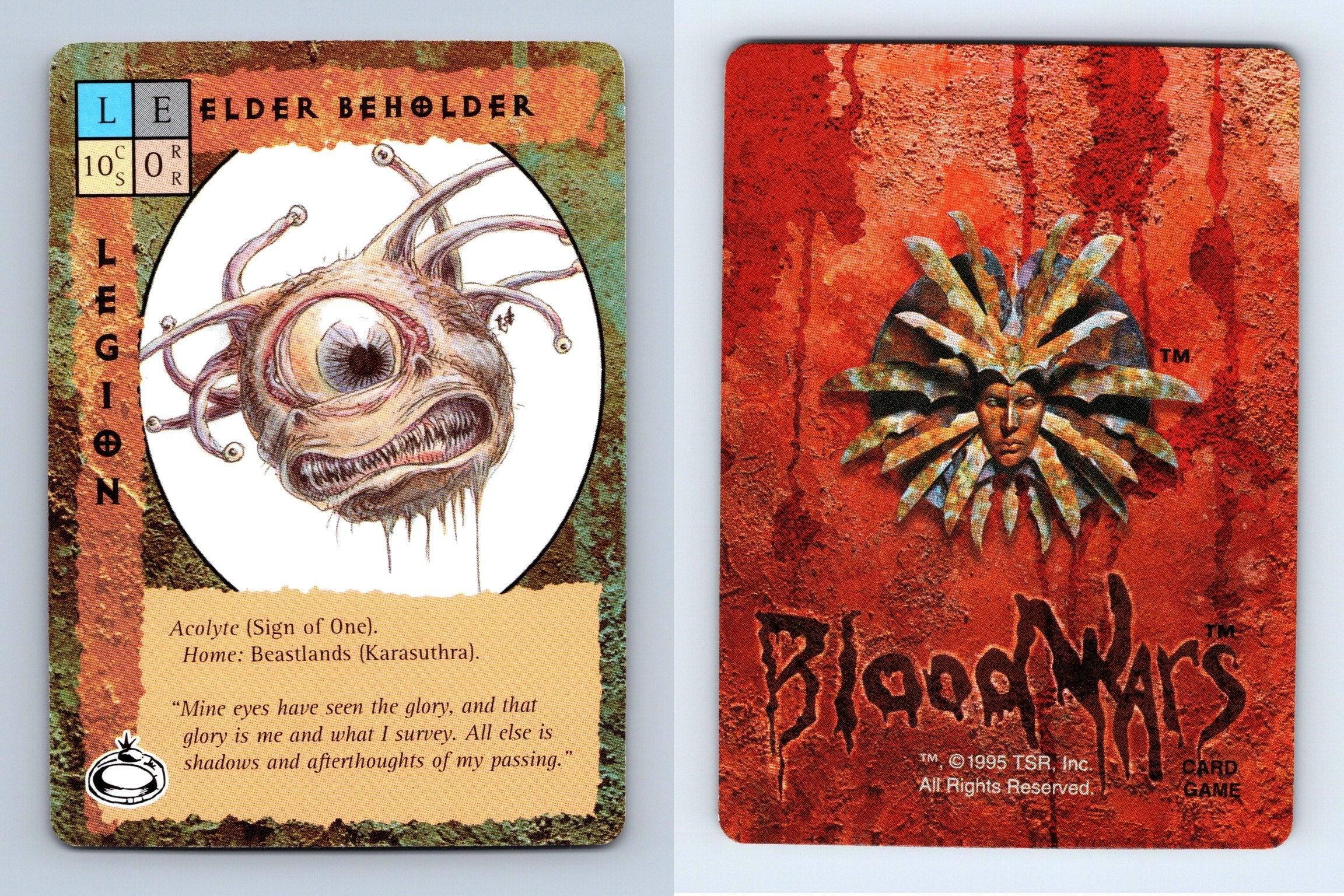 Elder Beholder - Blood Wars Factols & Factions 1995 TSR Common CCG Car ...