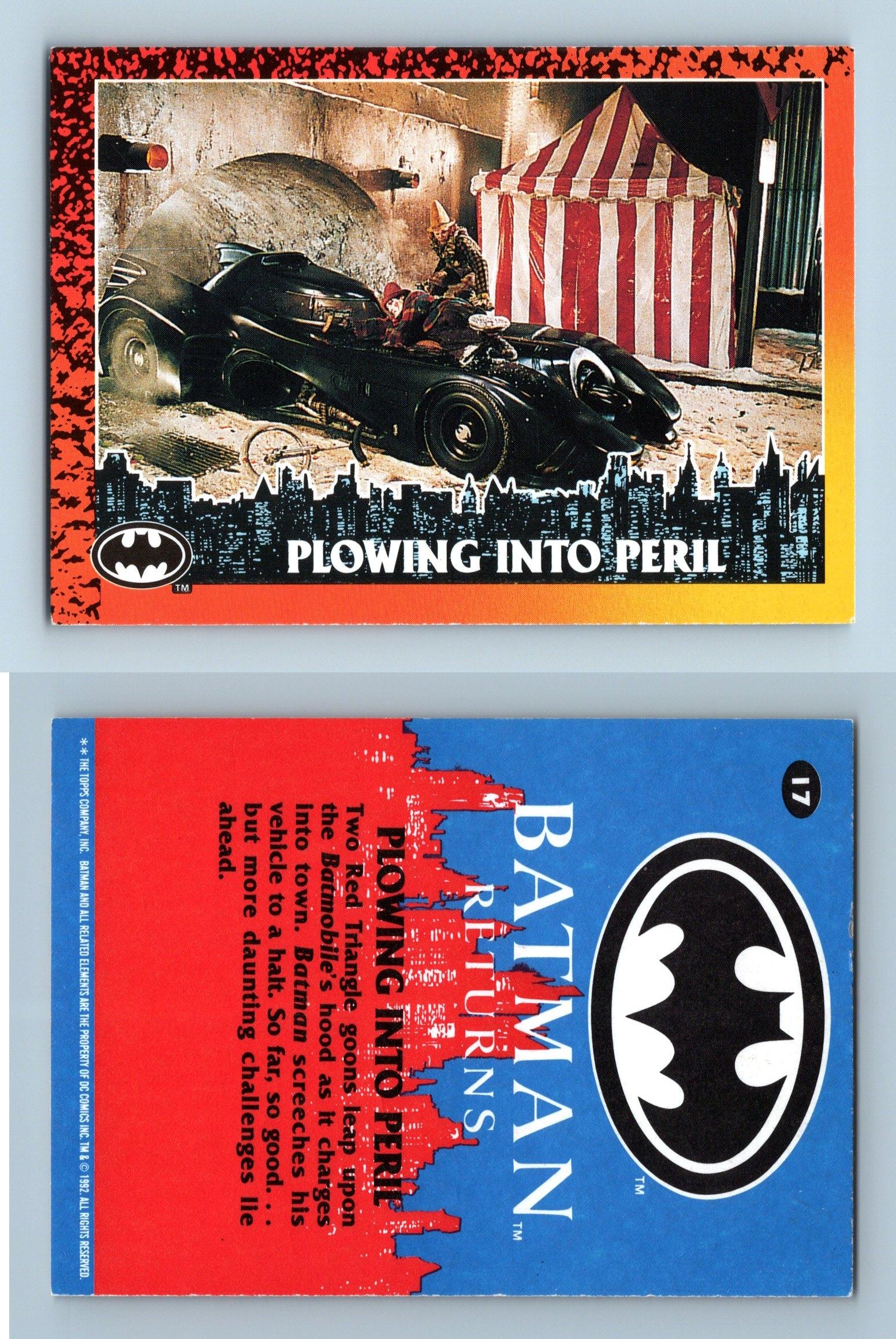Plowing Into Peril #17 Batman Returns 1992 Topps Trading Card ...