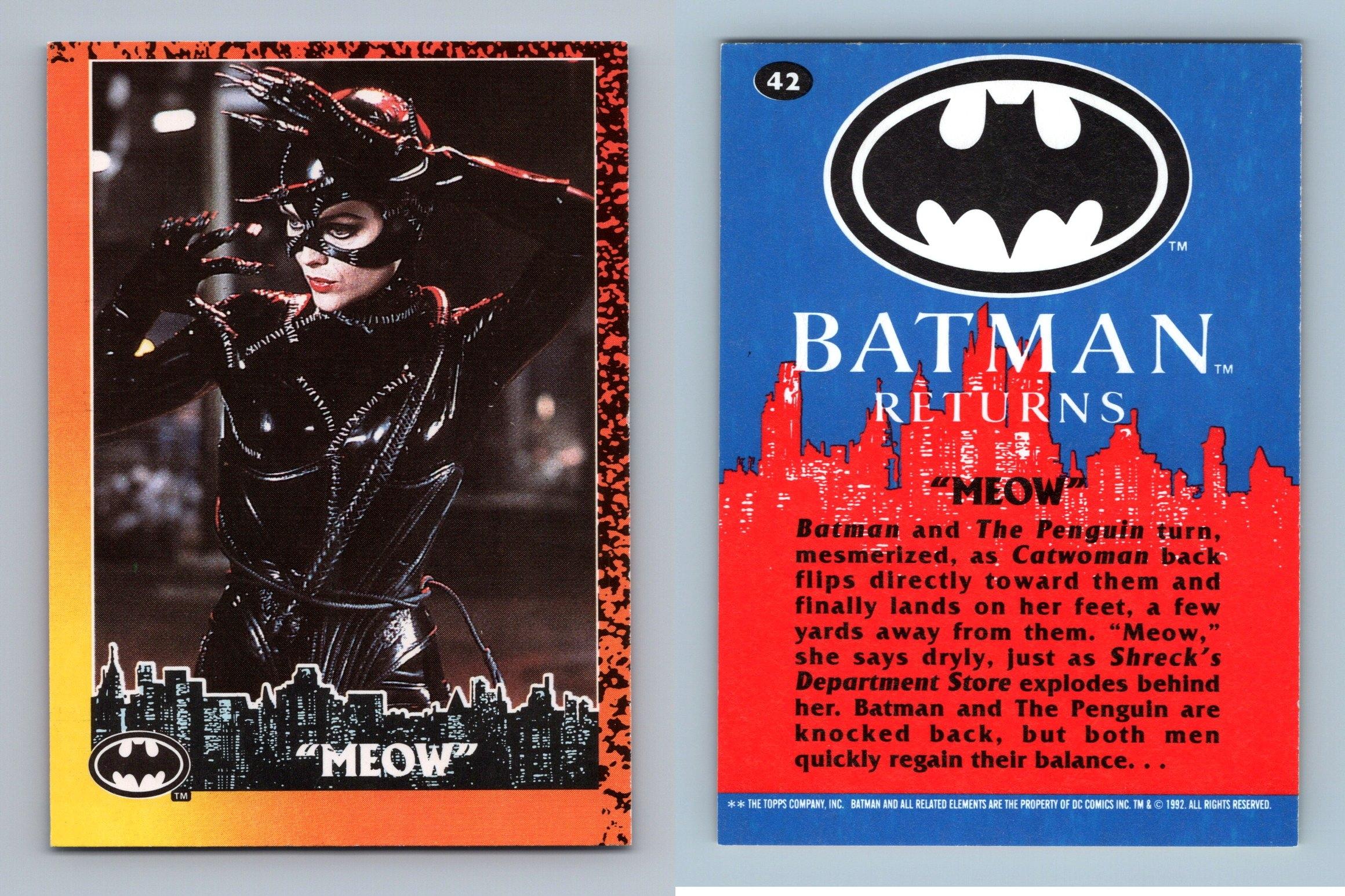 Meow #42 Batman Returns 1992 Topps Trading Card – Breakoutcards