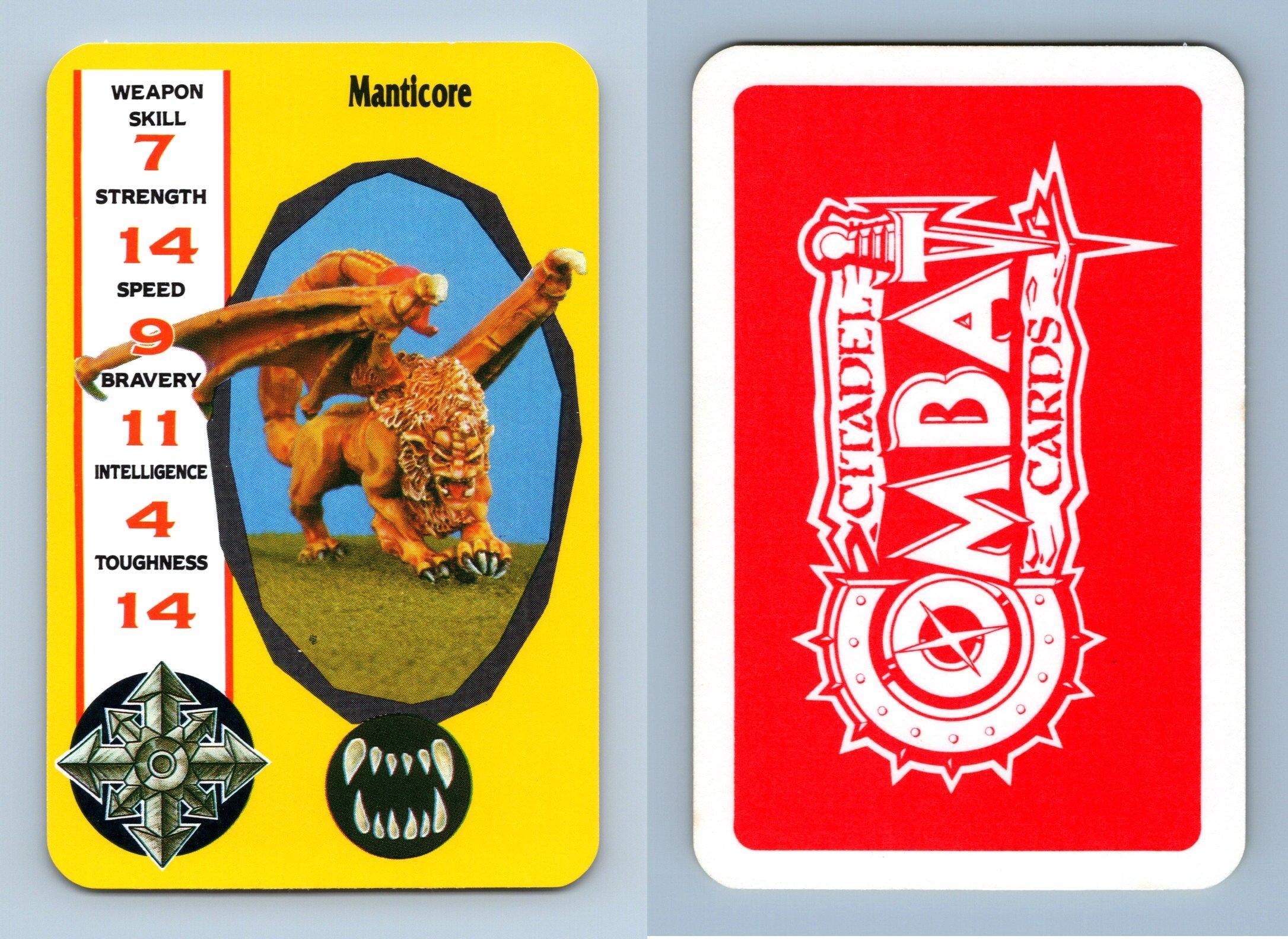 Manticore - Monsters 1989 Citadel Combat Card – Breakoutcards