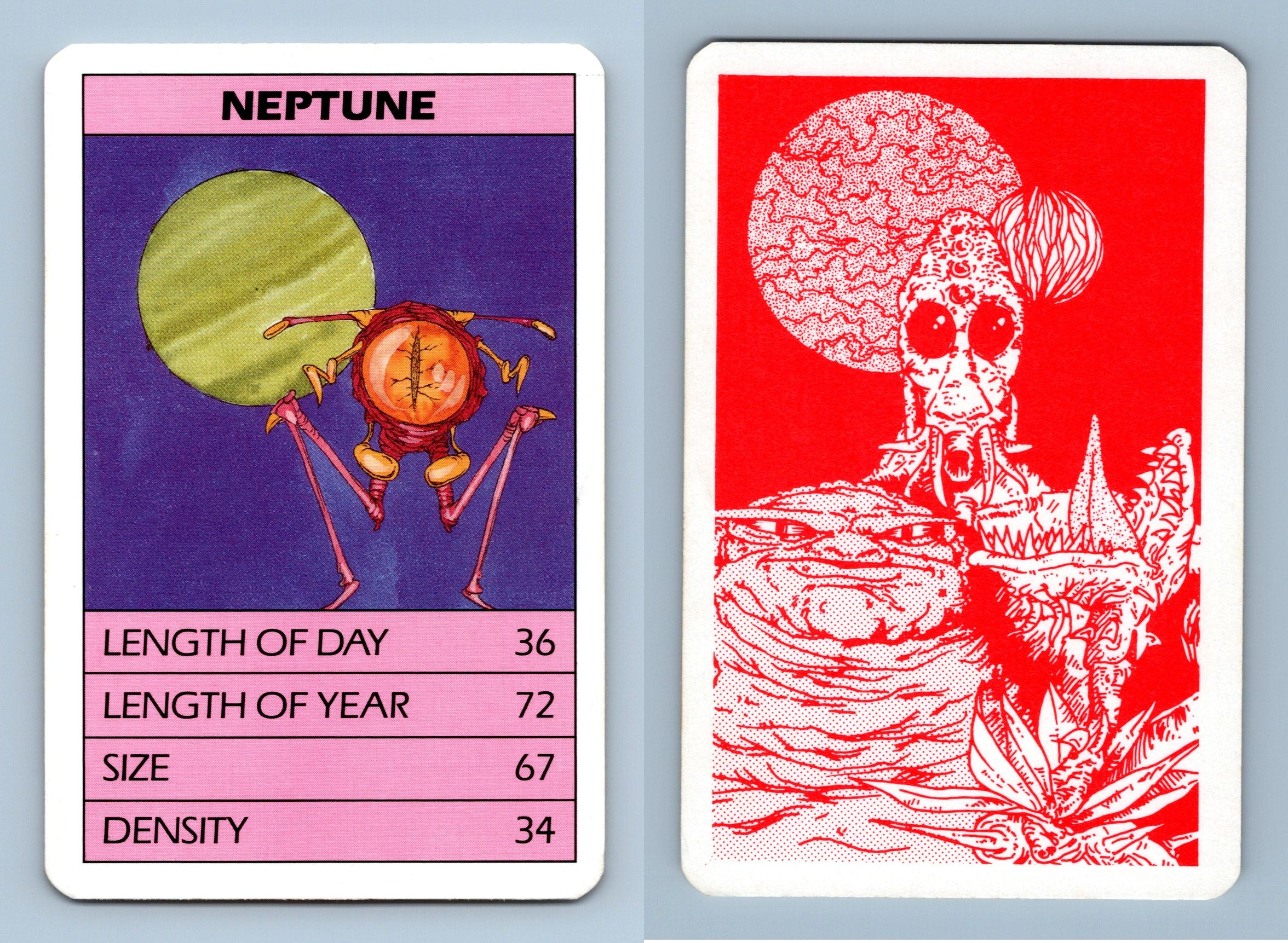 Neptune - Planets & Aliens Waddingtons Super Top Trumps – Breakoutcards