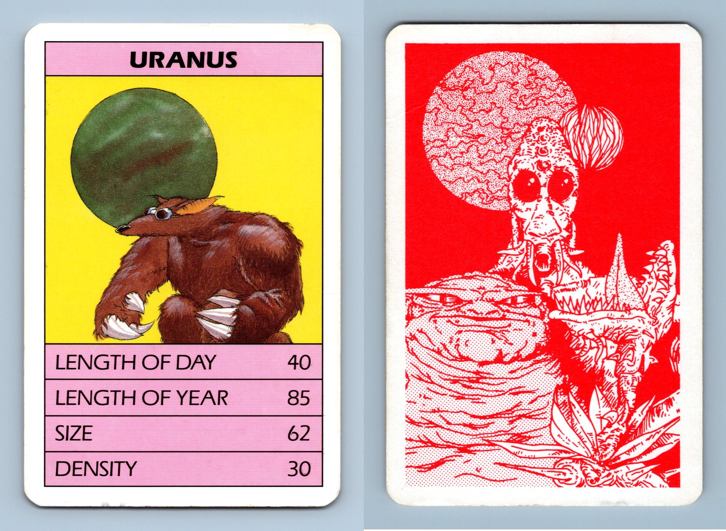 Uranus - Planets & Aliens Waddingtons Super Top Trumps – Breakoutcards