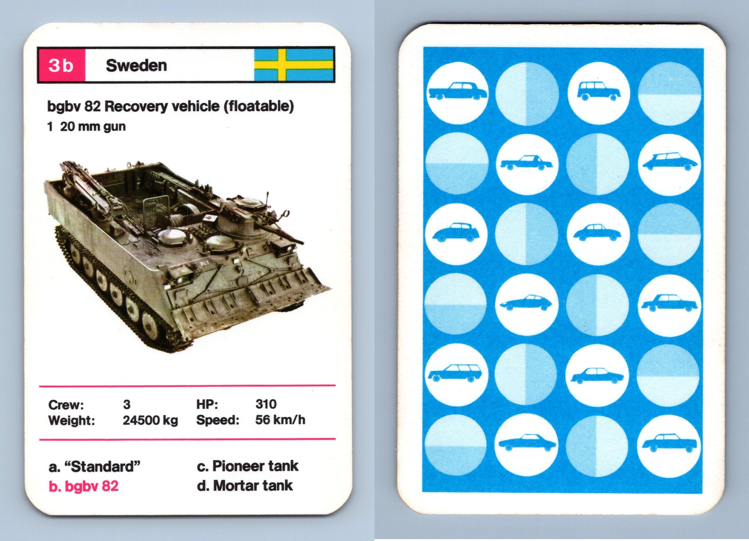bgbv 82 Recovery Vehicle - Tanks 1970's Dubreq Series 1 Top Trumps Car ...